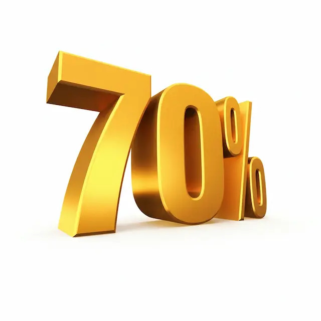 70% Off