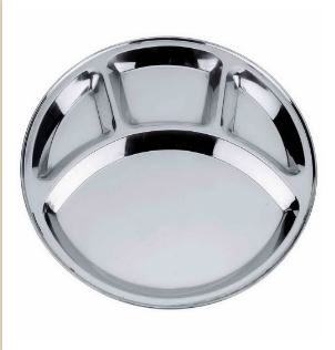 Stainless Steel Lunch Plate